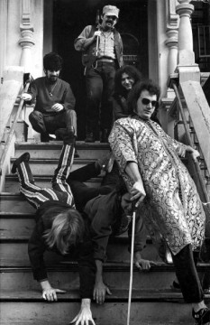 On the steps of 710 Ashbury - 12/01/1967 - Jerry Garcia